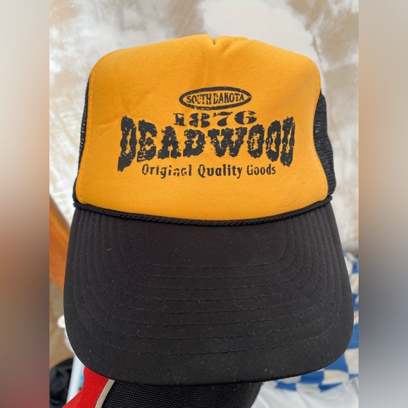 Accessories | Vintage Deadwood Foam Front Truckers Snapback Hat Mens ...